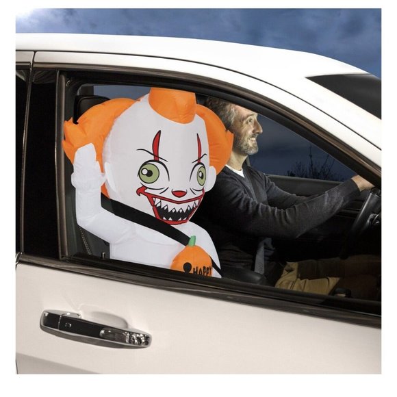 Gemmy | Holiday | Pennywise It Chapter 2 Car Buddy Inflatable 3 Ft Tall ...
